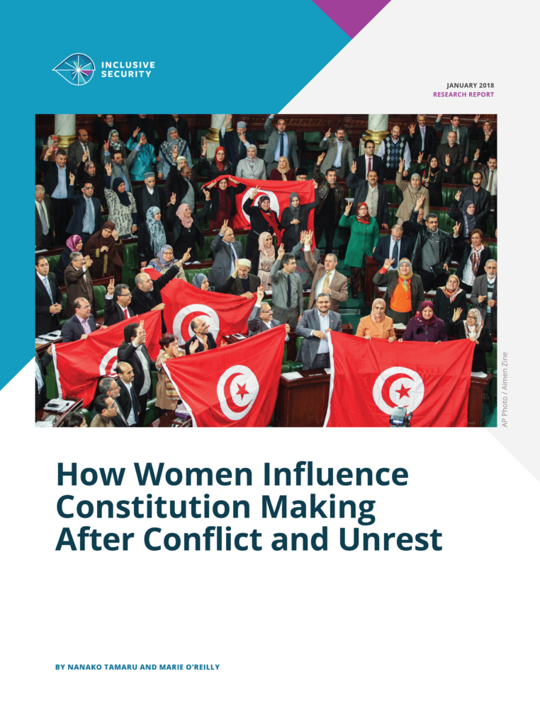 » How Women Influence Constitution Making After Conflict and Unrest